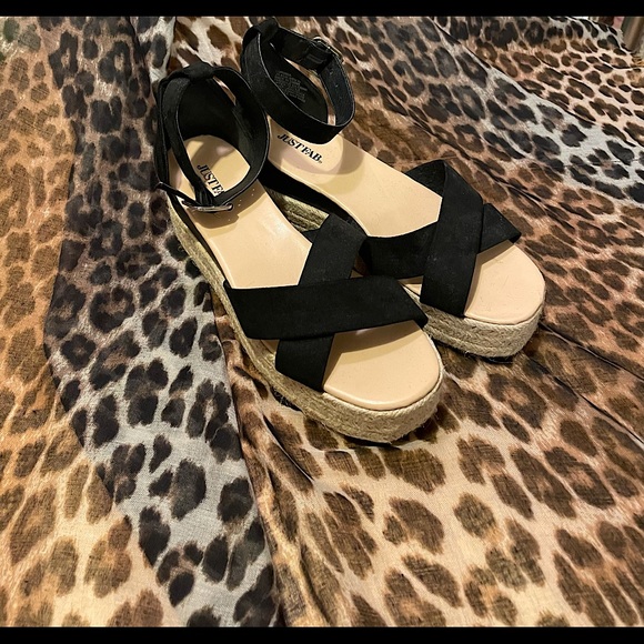 JustFab | Shoes | Justfab Platform Sandals | Poshmark